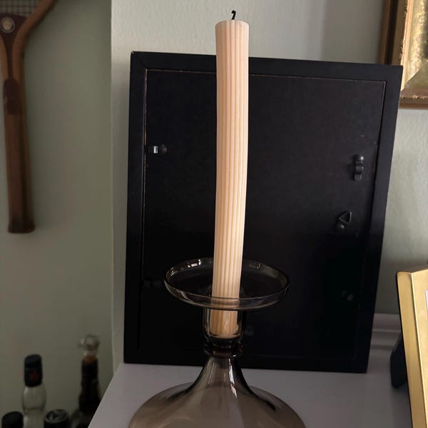 Bubble and Textured Lined Taper Candles, Candlesticks - Soy Wax Candle ...
