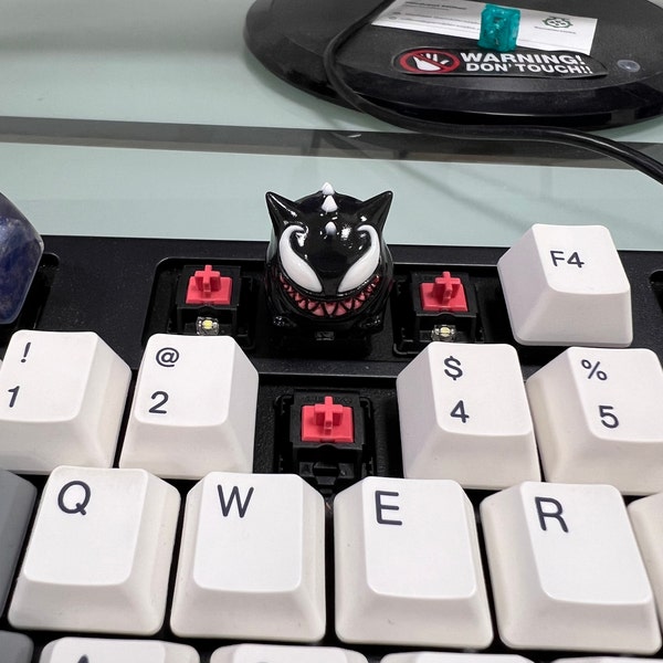 Gengar Venom Black Keyboard Cherry Mx Keycap Resin Mechanical Keyboard ...
