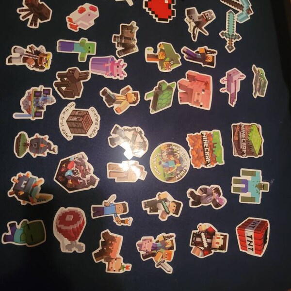 Minecraft Stickers, Vinyl Stickers, 10-50 Pcs Random Pack, FREE ...
