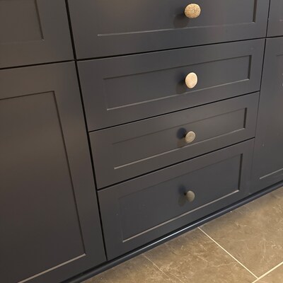 Gemstone Marble Cabinet Knob Pair Moss Agate and Banded Green Jasper - Etsy