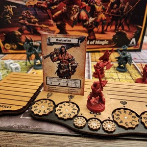 Dice Holder and Dice Roller Scroll in Wood and Leather for Role Play ...