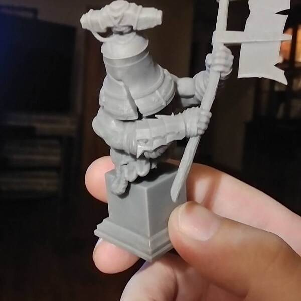 Corrupted Dwarf 3D Printed Resin Miniature 4K Statue, Hand-painted ...