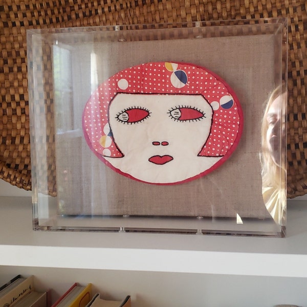 Modern Acrylic Shadowbox With Linen Canvas 3" Depth - UV Grade - Etsy