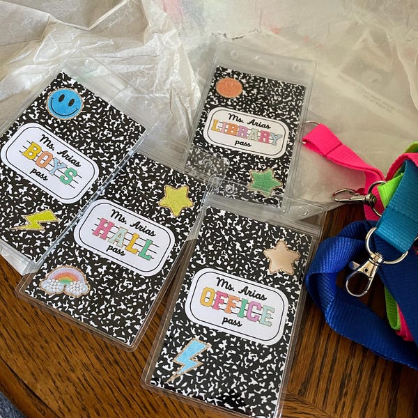 Class Hall Pass Lanyards - Etsy