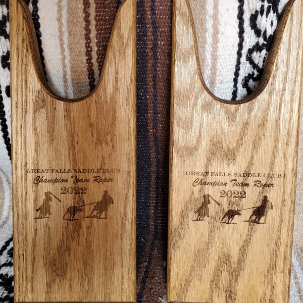 ENGRAVED RED OAK Trophy Spur Display Stand - the Perfect Display Piece ...