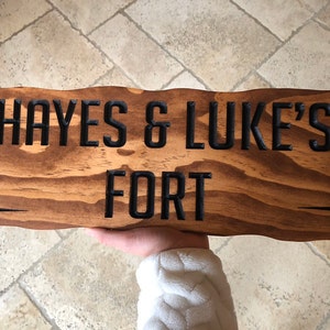 Personalized Treehouse Sign Playhouse Sign Treehouse Custom Wood Sign ...