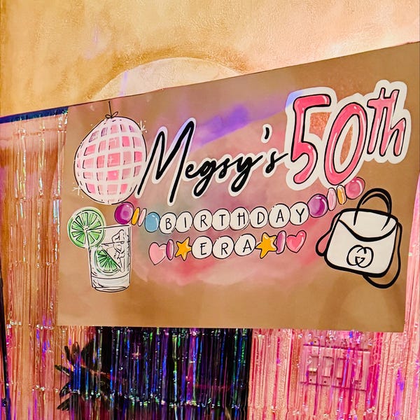 Ready to Ship- Spook-tacular, Halloween Party Banner, Painted Butcher ...