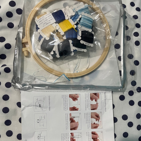 Dusk Sunset Countryside Punch Needle Kit Beginner, DIY Punch Needles ...