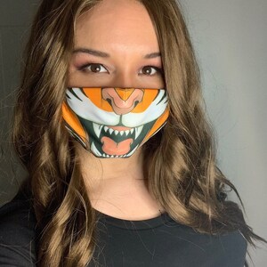 Fun Tiger Face Mask/ Face Guard Unisex | Etsy