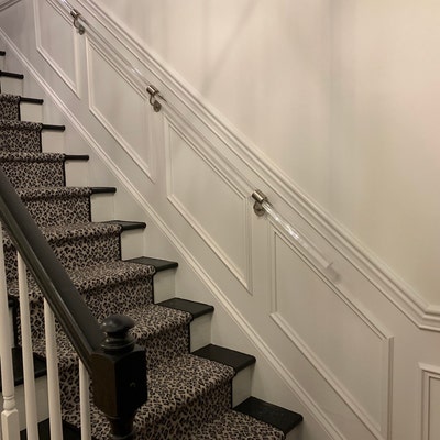 Custom Lucite Handrail by Luxholdups, Lucite and Brass Indoor Stair ...