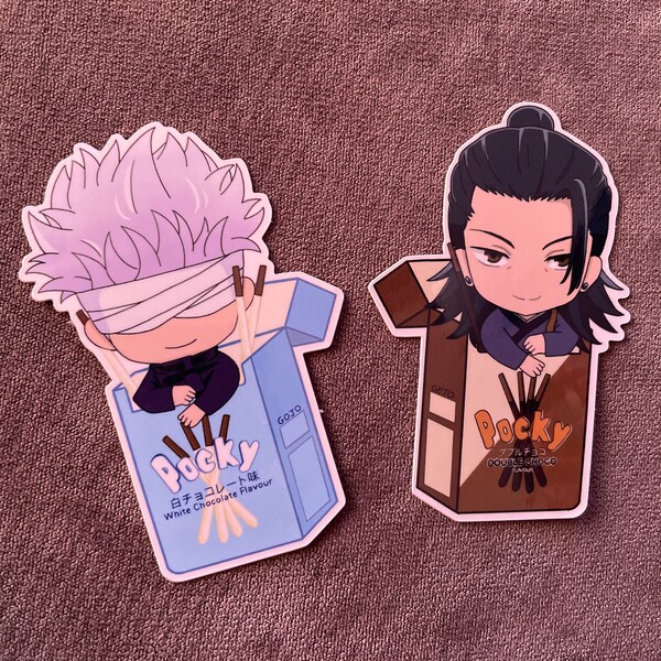 Anime Pocky Sticker (set of 2) - Etsy