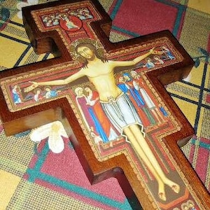 Modern Wooden 'jesus' Cross - Etsy