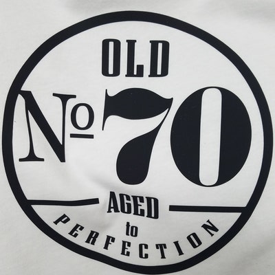 Old Number 70 SVG Clipart, 70th Cut File for Cricut, Old No. 70 Aged to ...