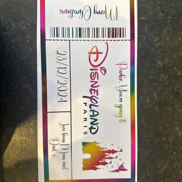 Personalised Wicked Theatre Keepsake Ticket Voucher, Surprise ...