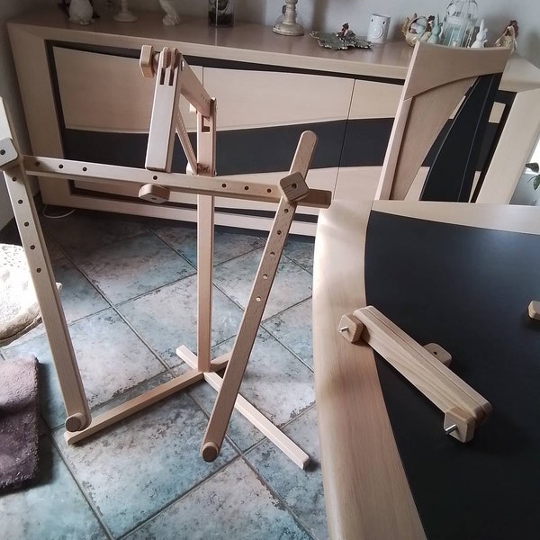 Needlework Floor-standing Type Stand Made of Natural Organic Beech Wood ...