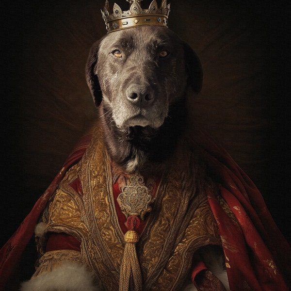 Custom Royal Pet Portrait: Renaissance Animal Painting - Etsy