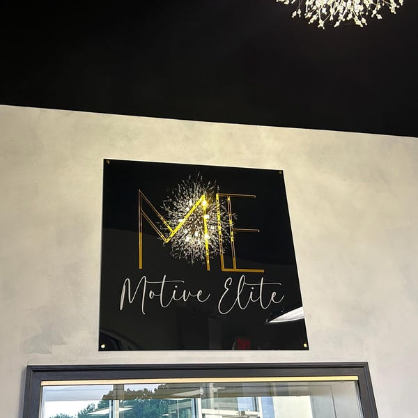 Custom Square Acrylic Business Logo Sign Custom Logo Sign for Business ...