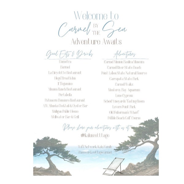 Airbnb Welcome Poster, VRBO Poster, Airbnb Host, Vacation Rental Sign ...