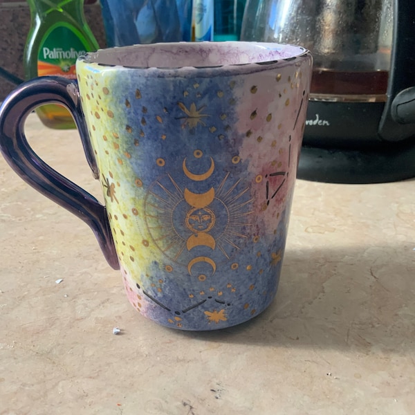 Moon Mug, Witch Brew Mug, Half Moon, Witch Cauldron, Handmade Ceramics ...