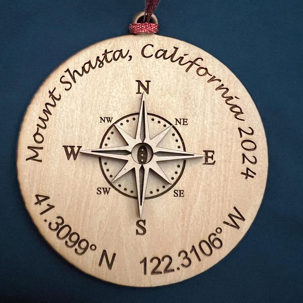 Compass Local Ornament Svg for Lasers (DIGITAL File Only) Both Score ...