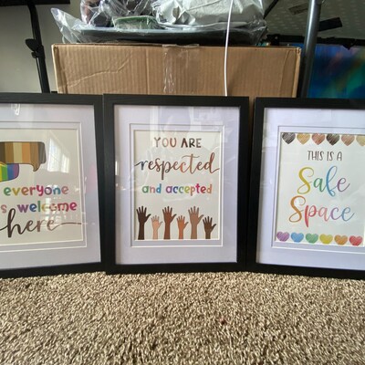 Inclusion School Counseling Office Decor Posters Counselor Wall Art ...