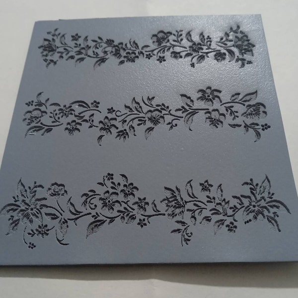 Sunflower Bouquet Rubber Texture Mat 1010cmpolymer Clay Toolsearring ...