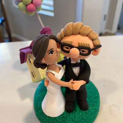 Disney's up Version Custom Wedding Cake Topper - Etsy