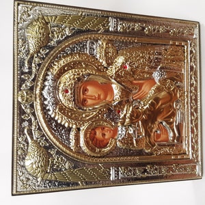 Virgin Mary of Pochayiv Silver Christian Orthodox Icon / Greek / Handmade - Etsy