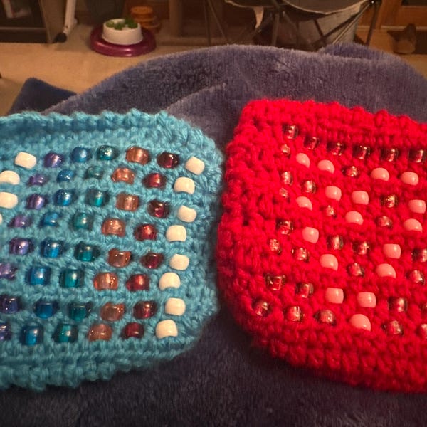 Beaded Fidget Square Crochet Pattern: Beginner Friendly, No Sew ...