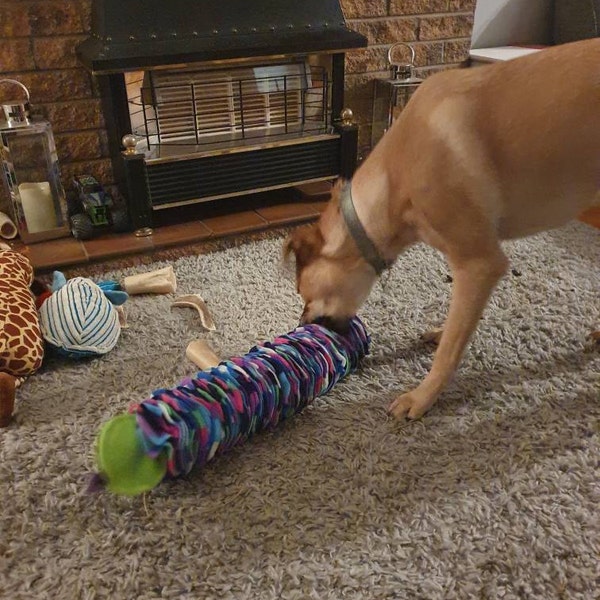 Large Snuffle Snake Interactive Fun Dog Puzzle Long Lasting Treat ...