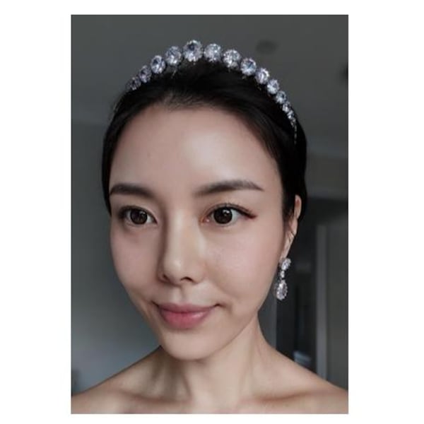 Floral Danish Ruby Parure Bridal Royal Tiara Replica – Silver Leaves ...