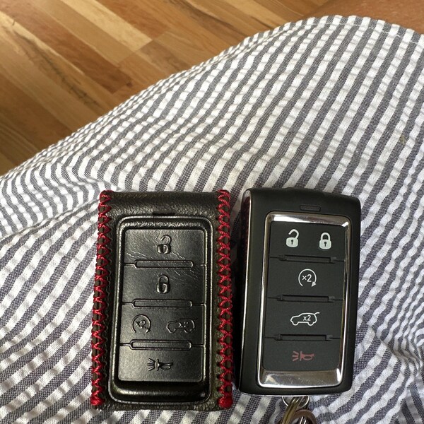 Vitodeco 5-button Leather Smart Key Fob Case Compatible With Ford ...