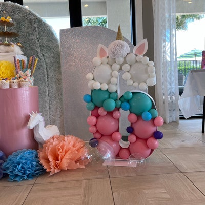 Number 6 All Sizes from 1ft to 5ft/mosaic Numbers From Balloons/pdf ...