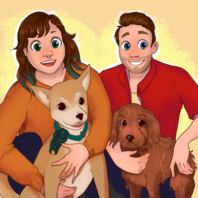 Custom Portrait in Disney Style, Custom Cartoon, Portrait for Women and ...