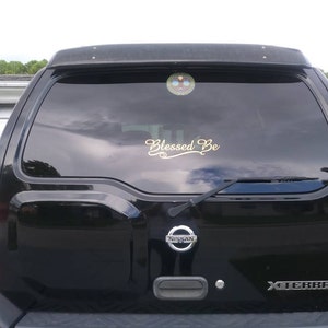 Blessed Be CAR DECAL Pagan Wiccan New Age Sticker - Etsy