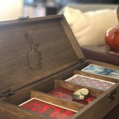 Tarot Card Deck Storage for 4 Tarot Decks - Etsy