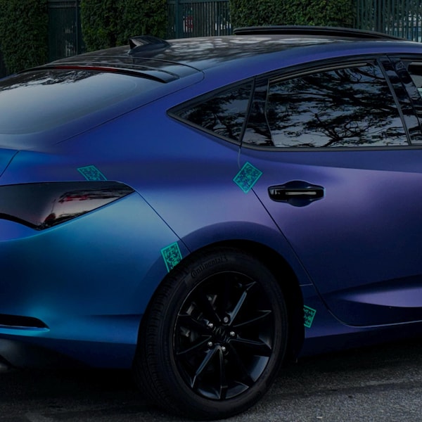 Reflective + Anime Explosive Tags Paperbomb Decals STYLE 1 Oil Slick ...