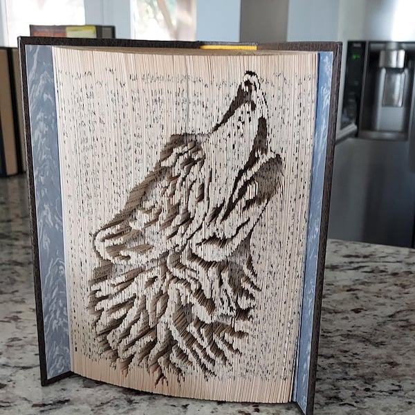 Rose Flower: Book Folding Pattern, Instruction DIY Folded Book Art, Cut ...