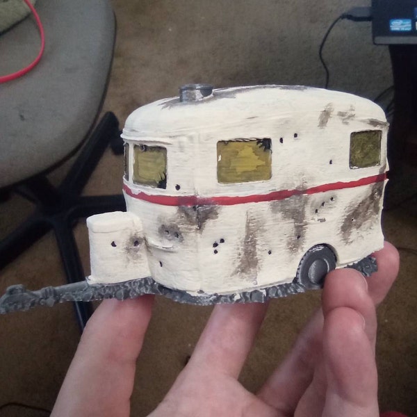 Abandoned Camper Caravan - 15mm 28mm 20mm 32mm Brave New Worlds ...