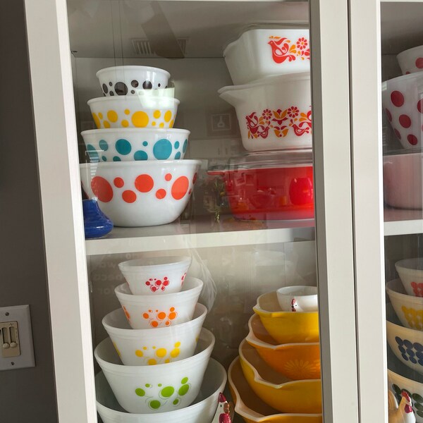 Like New Complete Set of Pyrex Cinderella Spring Blossom Mixing Bowls ...