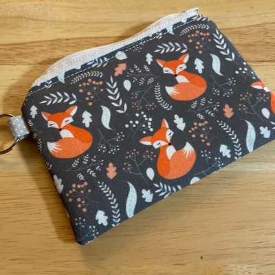 Fox Makeup Bag Fox Print Travel Bag Fox Lover Gift Cute Fox - Etsy