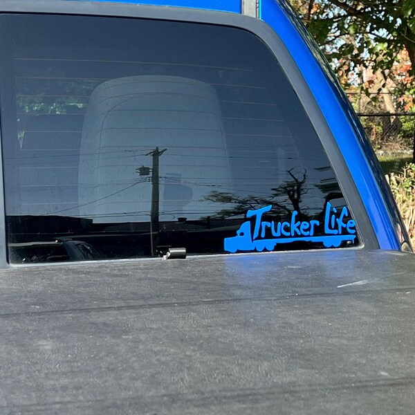 Trucker Life Logo Decal. Free Shipping. - Etsy