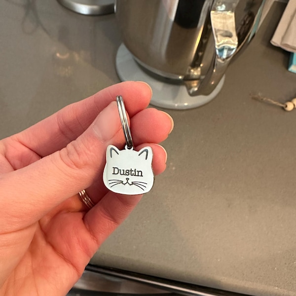 Personalized Cat Tag, Custom Cat Tag, Boho Cat Tag,star Cat Tag, Cat ...
