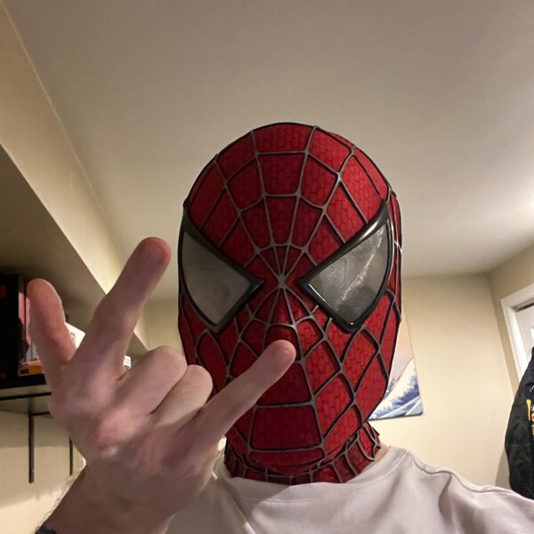 Spiderman Black Mask,andrew Garfield Adults With Faceshell 3D Rubber ...