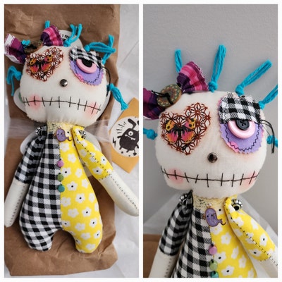 Monster Doll, Gothic Dolls, Creepy Dolls, Primitive Doll, Handmade ...