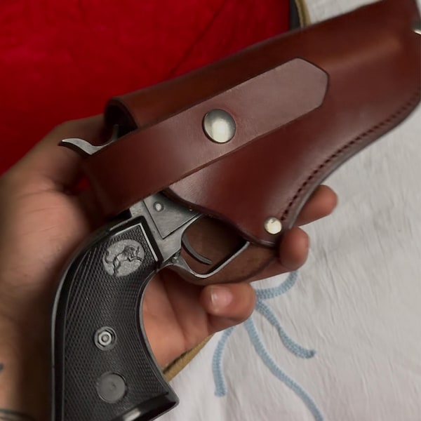 Revolver .22lr Holster Ruger Wrangler Heritage Rough Rider Hand Crafted ...