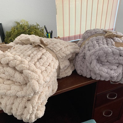 Super Chunky Knit Blanket, Chunky Blanket, Chunky Knits, Merino Wool ...