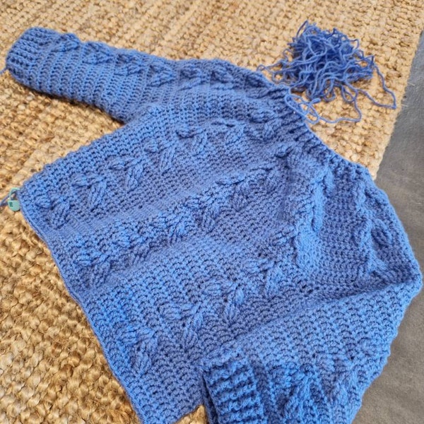 Crochet PATTERN - Magnolia Sweater (child Sizes 6-12m up to 9-10years ...