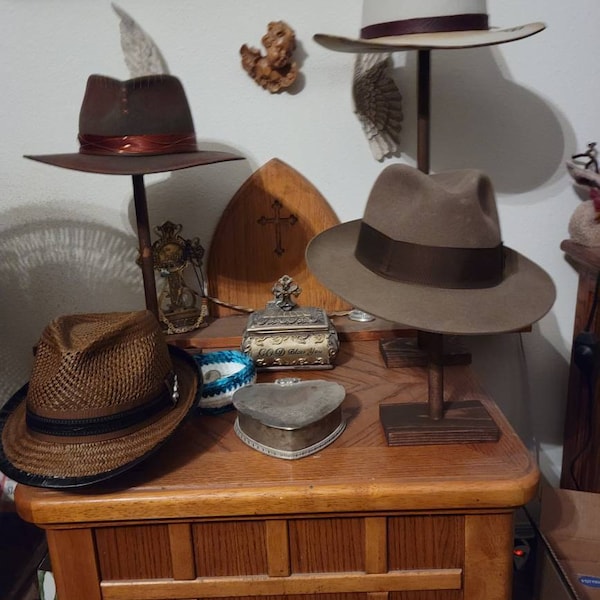 Hat Display Stand / Wooden Hat Stand / Collapsible Hat Display / HT002 ...