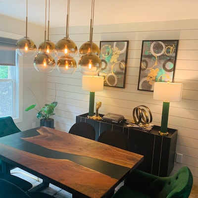 Volcanic Lava Epoxy Resin River Gaming Table - Etsy